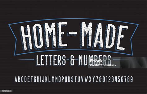 집에서 만든 알파벳 글꼴 손으로 지저분한 편지와 숫자를 그린 0명에 대한 스톡 벡터 아트 및 기타 이미지 0명 개척시대의 서부 거친 Istock