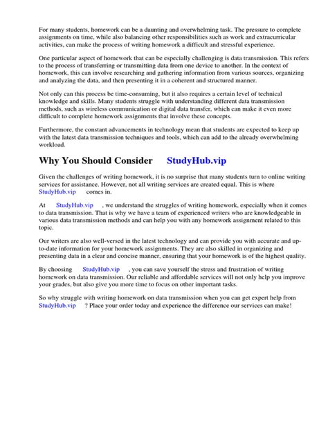 Homework Data Transmission Pdf Computer Network Transmission Medium