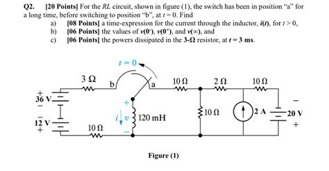 Solved Q2 [20 Points] For The Rl Circuit Shown In Figure
