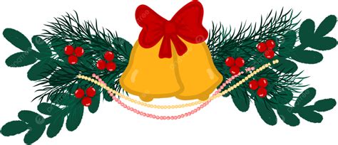 종소리와 함께 크리스마스 화 환 프레임 크리스마스 화환 크리스마스 화환 벡터 크리스마스 화환 2022 크리스마스 Png 일러스트 및 Psd 이미지 무료 다운로드