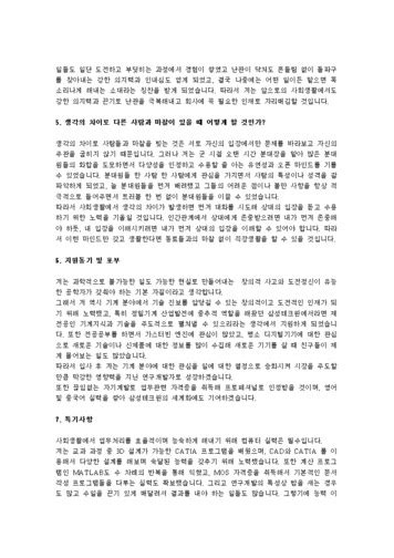 삼성 테크윈 연구개발자기계 분야 자기소개서2
