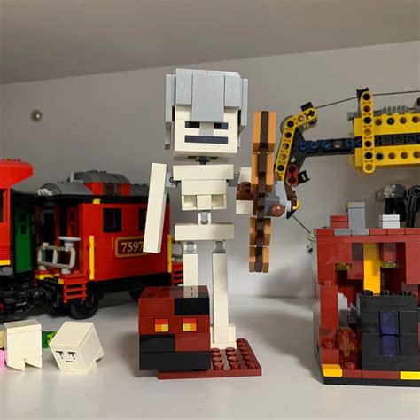 Lego Minecraft Skeleton Bigfig With Magma Cube 21150 Hobbies And Toys