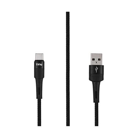 Кабель Tfn Typec Envy 1 2m нейлон Black Tfn C Env Ac1mbk выгодная цена отзывы характеристики