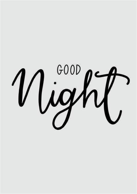 Good Night Cursive Writing