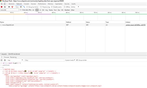 Getting Data From Ajax Response JavaScript SitePoint Forums Web Development Design