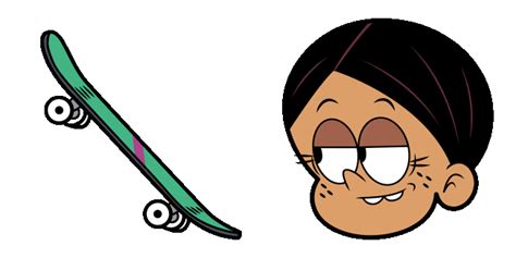 The Loud House Ronnie Anne And Skateboard Animated Cursor