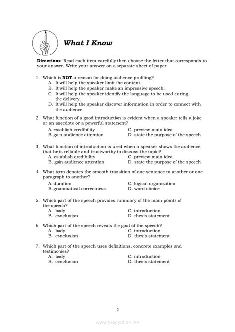 Oral Communication In Context Quarter 2 Module 3 Principles Of