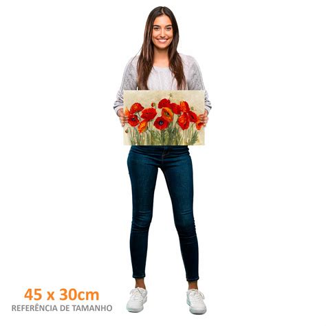 Quadro Retangular Flores Em Pintura Liê Decor