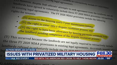 Issues With Privatized Military Housing