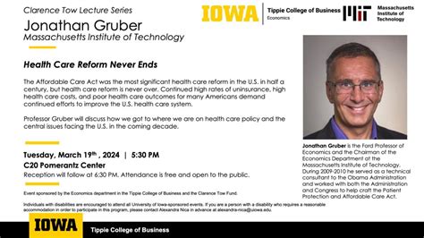 Jon Gruber Tow Lecture March 19 2024 Undergraduate Program Update