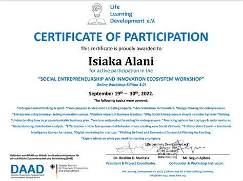 Isiaka Alani Miaeng On Linkedin Socialentrepreneurship Training