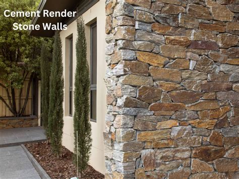 Cement Render On Stone Walls Rok Rendering