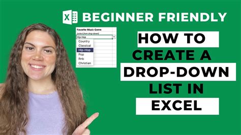 How To Create A Drop Down List In Excel Excel Tips For Beginners