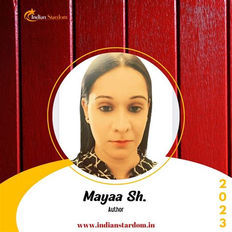 Mayaa Sh Recently Received The Title Of Literary Star Of 2023 From
