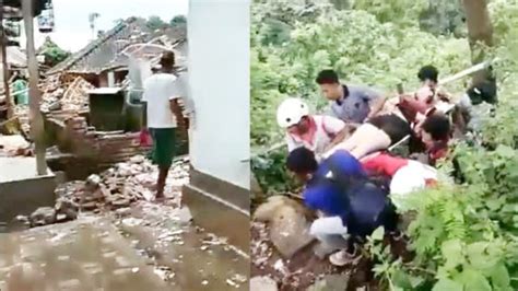 印尼地震引发山崩致3人遇难 有中国游客被困景区含视频手机新浪网