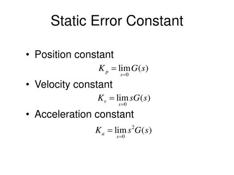 Ppt Inc341 Steady State Error Powerpoint Presentation Free Download Id 4225345