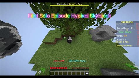 Hypixel Skyblock Solo Episode 1 YouTube