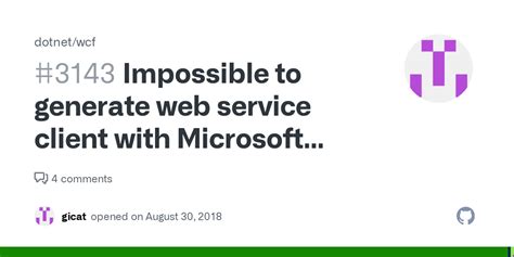 Impossible To Generate Web Service Client With Microsoft Wcf Web