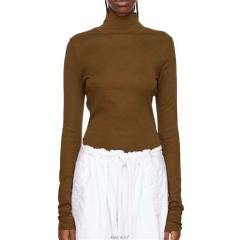 Lemaire 니트 스웨터 22 Fw 르메르 코튼 저지 Second Skin 세컨드 스킨 터틀넥 원래 명품은 필웨이 Feelway