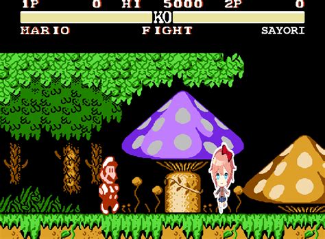 Mario Fighter Iii About To Face Chibi Sayori Rddlc
