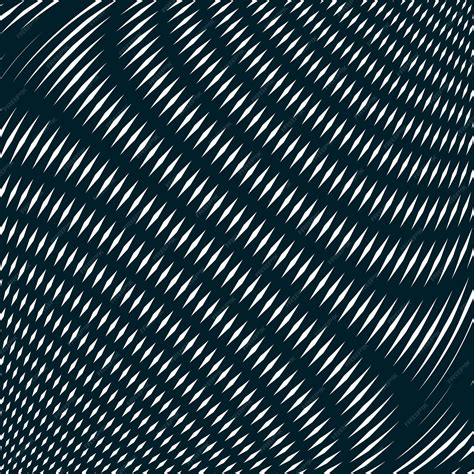 Premium Vector Optical Background With Monochrome Geometric Lines Moire Pattern Trance Effect