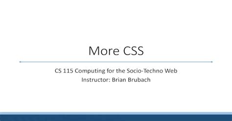 Pdf More Csscs115slidesw02 02 Morecsspdfbox Model • Css Box Model