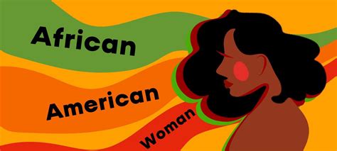 An African American Woman On A Bright Background Of Yellow Green And