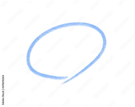 색연필 동그라미 하늘색 Stock Illustration Adobe Stock