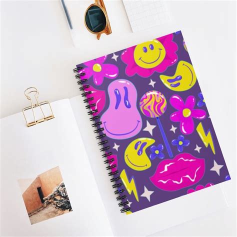 Preppy Blank Notebook Etsy