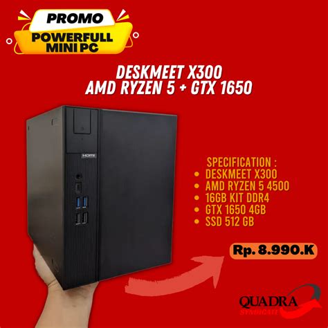 Asrock Deskmeet X300 Mini Pc Quadra Computer