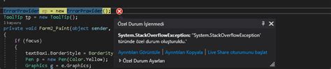 C System Stackoverflowexception hatası Technopat Sosyal
