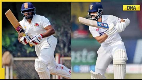 Ranji Trophy 2022 23 Ajinkya Rahane Slams Double Ton Sarfaraz Khan