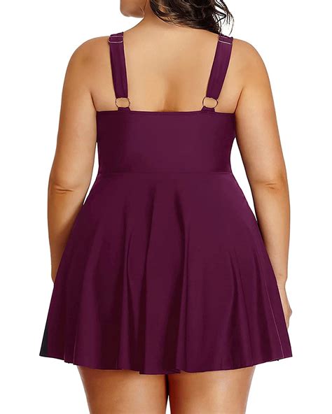 Aqua Eve Plus Size Two Piece Swimsuits For Women Tankini