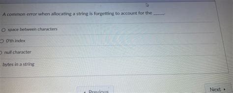 Solved D A Common Error When Allocating A String Is