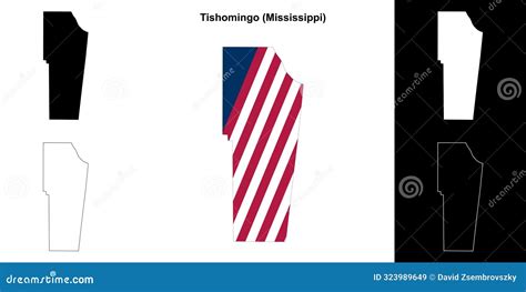 Tishomingo Outline Map Stock Illustration Illustration Of Tishomingo