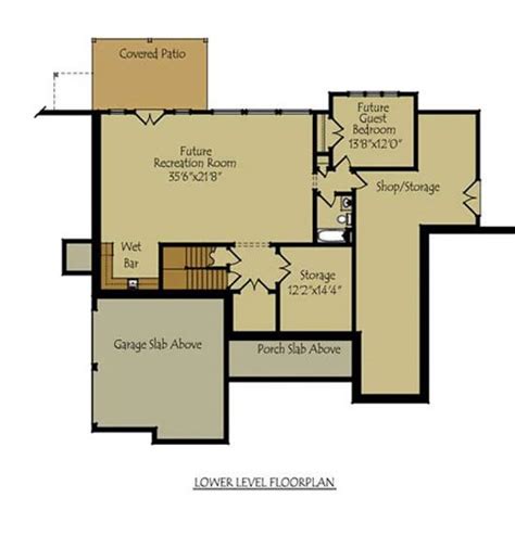 Craftsman Style Lake House Plan With Walkout Basement Lake House