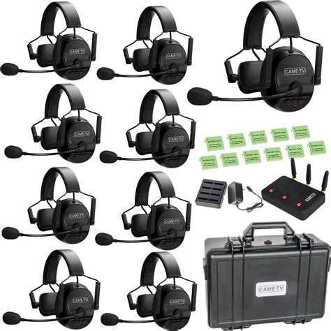 Came Tv Kuminik8 Duplex Digital Wireless Intercom Headset Distance Up