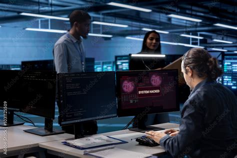 Admin In Server Hub Trying To Protect Hardware From Hacker Attack
