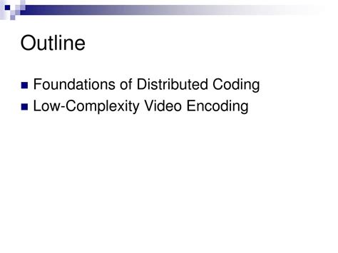 Ppt Distributed Video Coding Powerpoint Presentation Free Download Id579898