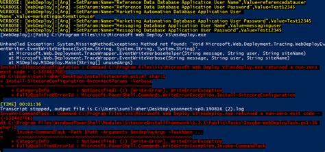 Sitecore 9 Installation Failed On Task 11 Webdeploy Method Not Found WebDeployEventWriter