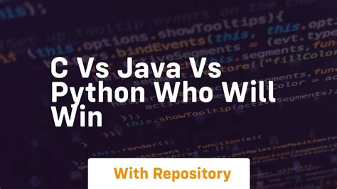 C Vs Java Vs Python Who Will Win Youtube