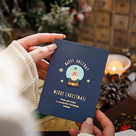 •พร้อมส่ง• การ์ดอวยพรวันคริสต์มาส แบบ2มิติ Christmas Card สุดน่ารัก มา