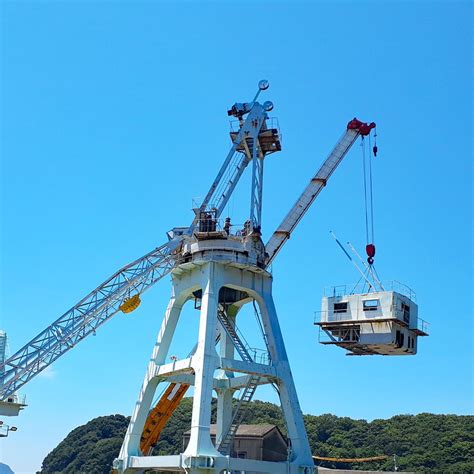 40t ジブクレーン解体工事 樽本機工株式会社