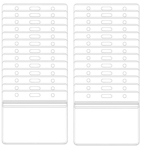 Buy Hosl Clear Plastic Name Tag Badge Holders Bulk Id Card Holders Id