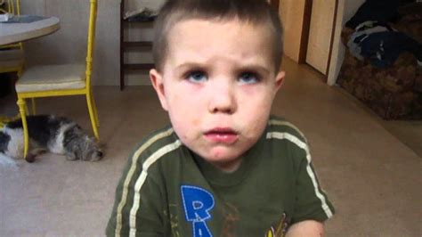 Three Year Old Jonathan Cussing Youtube