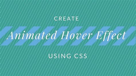 Animated Hover Effect Technbuzz Com
