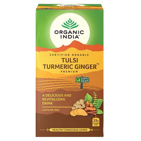Organic India Tulsi Lemon Ginger Tea Bags