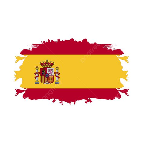 Spain Flag In Brush Stroke Free Vector And Png Spain Vrogue Co