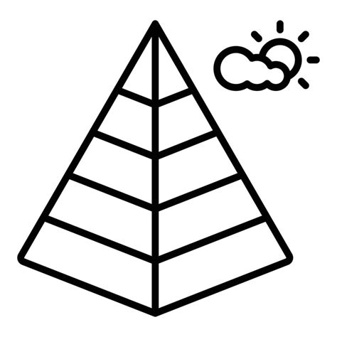 Pyramid Icon Style 12815968 Vector Art At Vecteezy