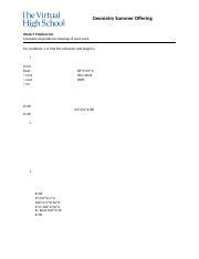 05 Problem Set 1 Docx Geometry Summer Offering Week 5 Problem Set Complete All Problems